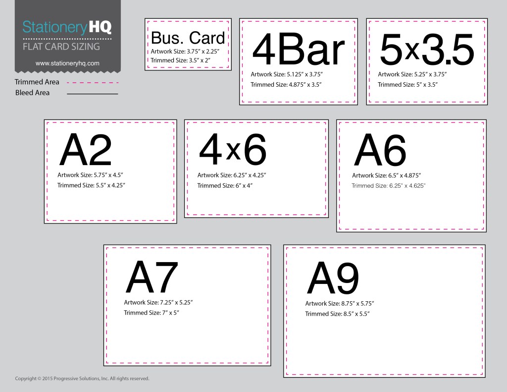 Flat Card Sizing | White Space